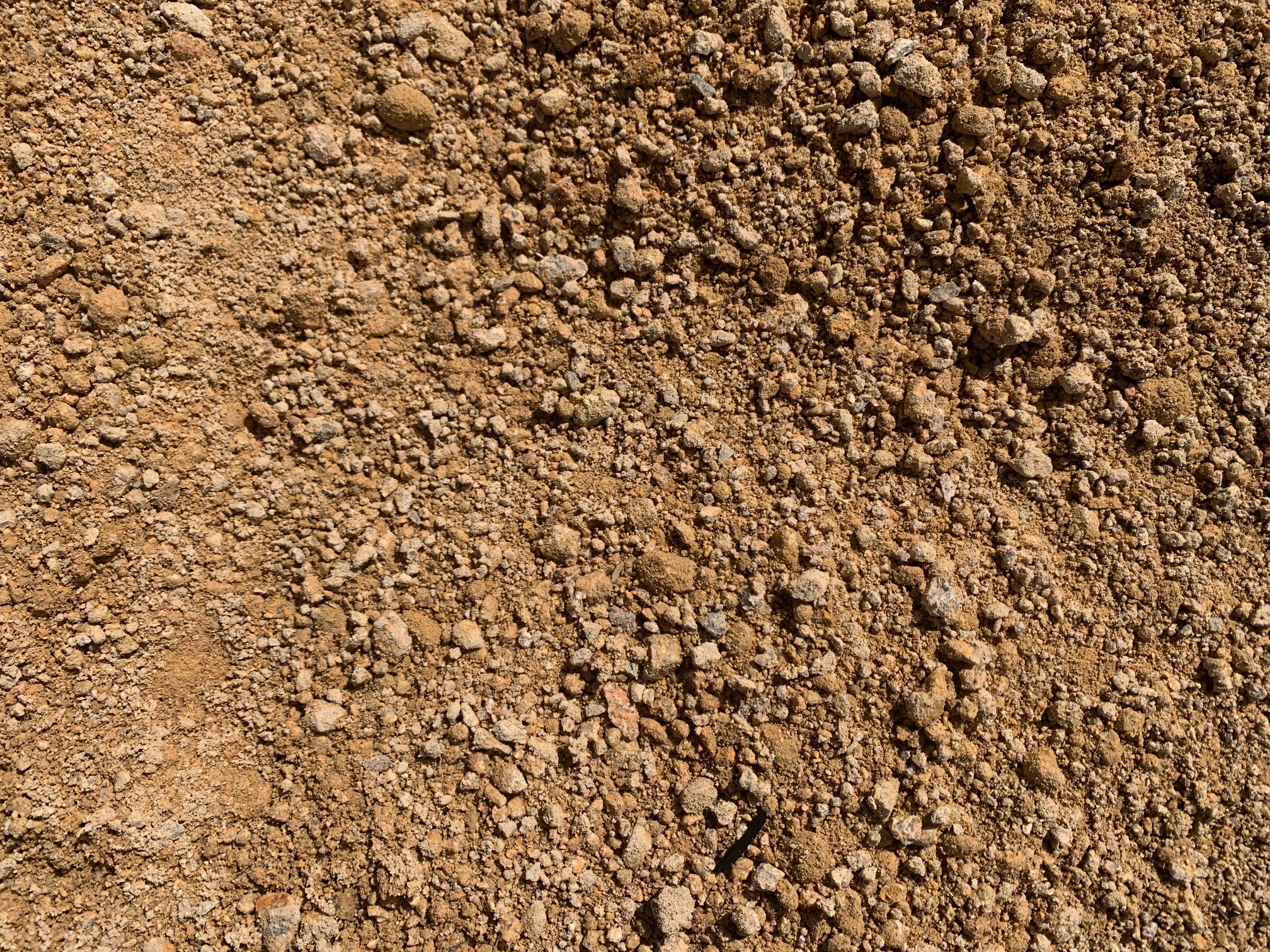 Crushed rock screenings